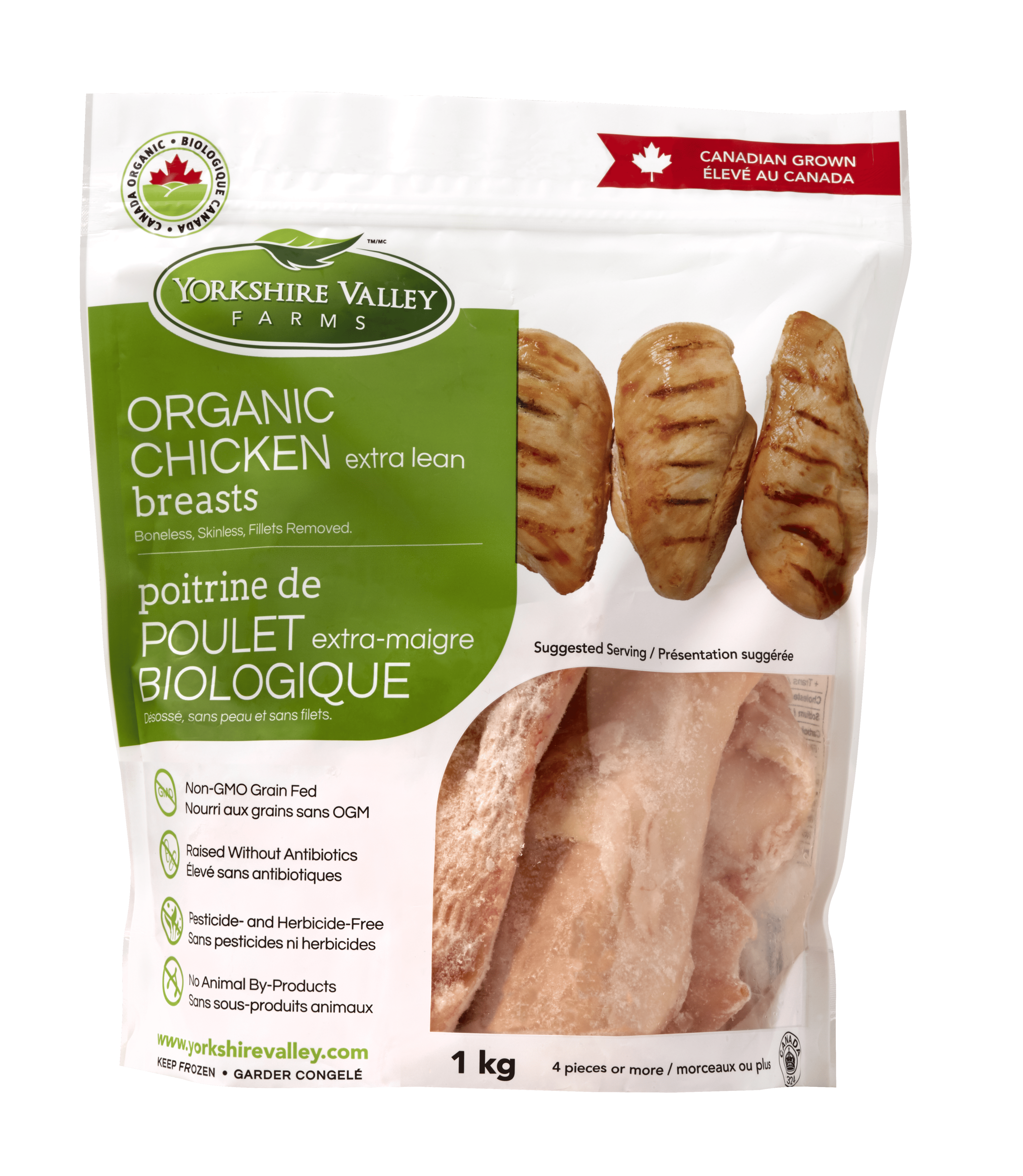 Organic Frozen Boneless Skinless Chicken Breasts (Natural) - Yorkshire ...